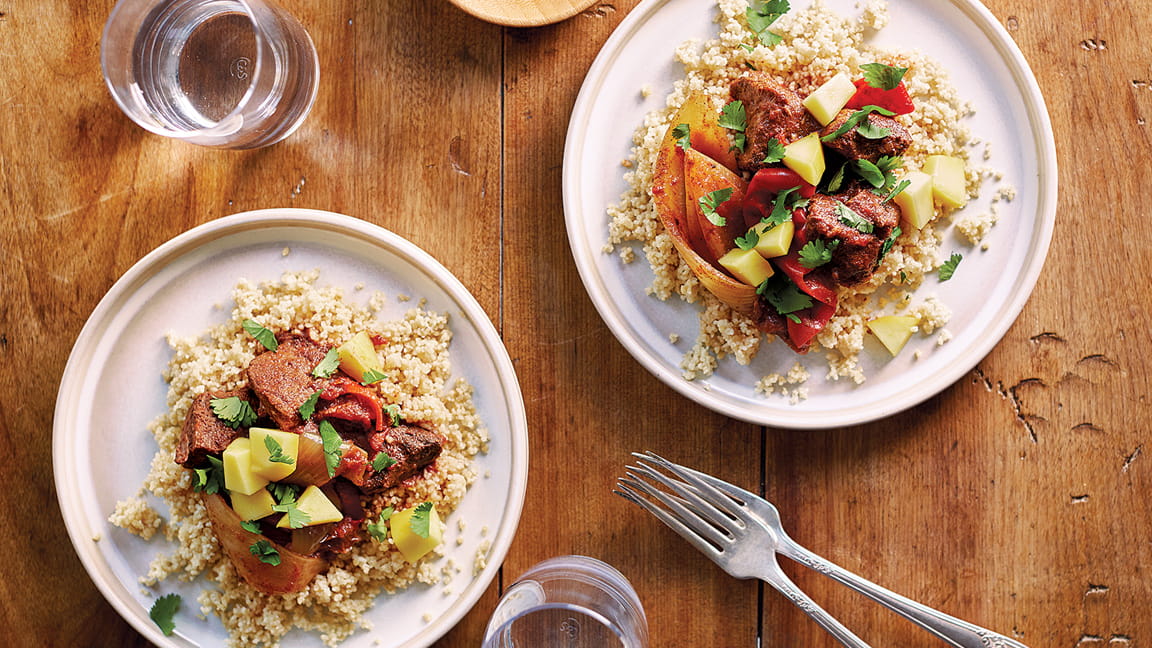 Beef Stew with Fresh Mango | American Heart Association Recipes