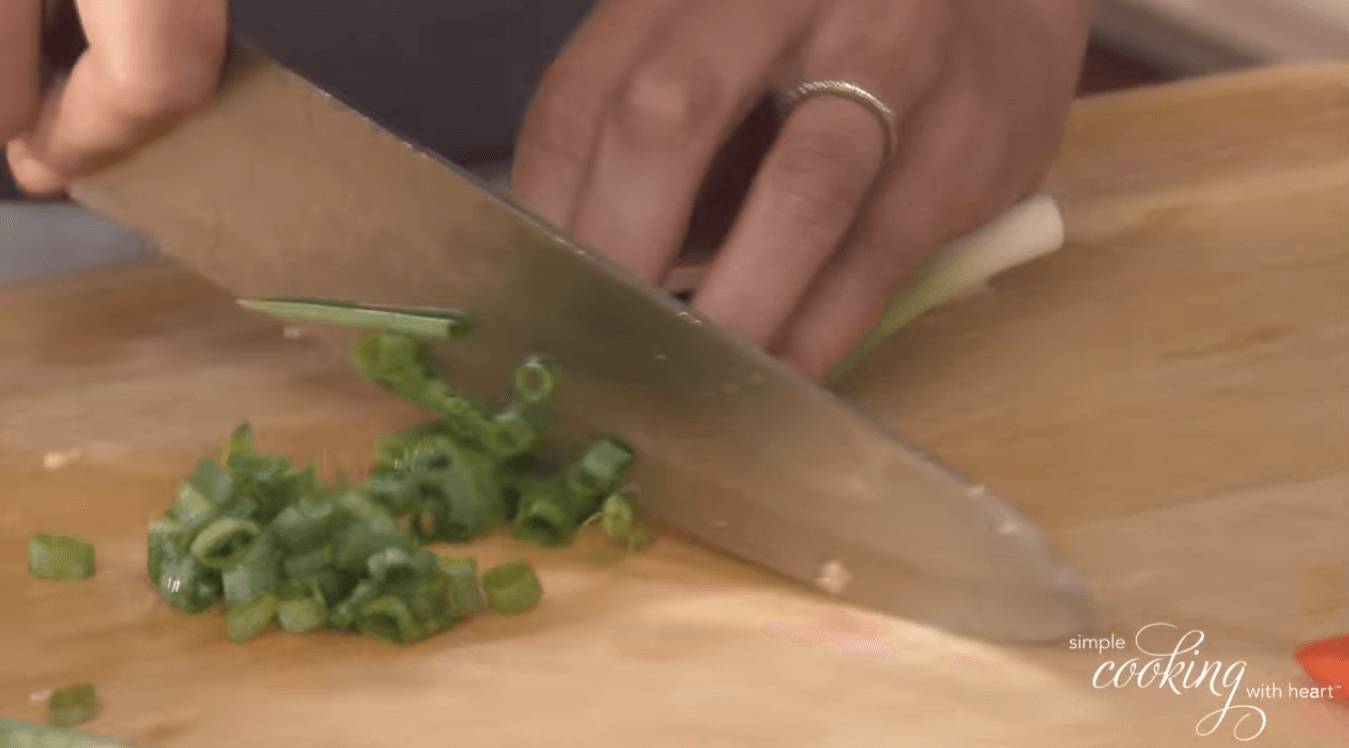 Chopping Green Onion Video | American Heart Association Recipes
